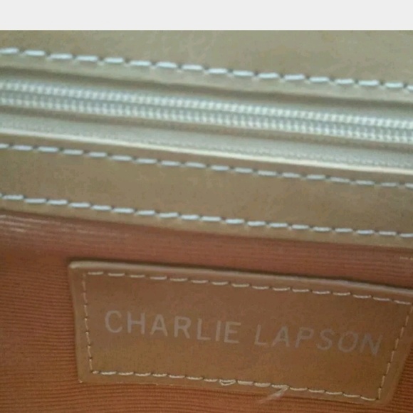 Charlie Lapson | Bags | Charlie Lapson Tan Satche Handbag Magnetic ...